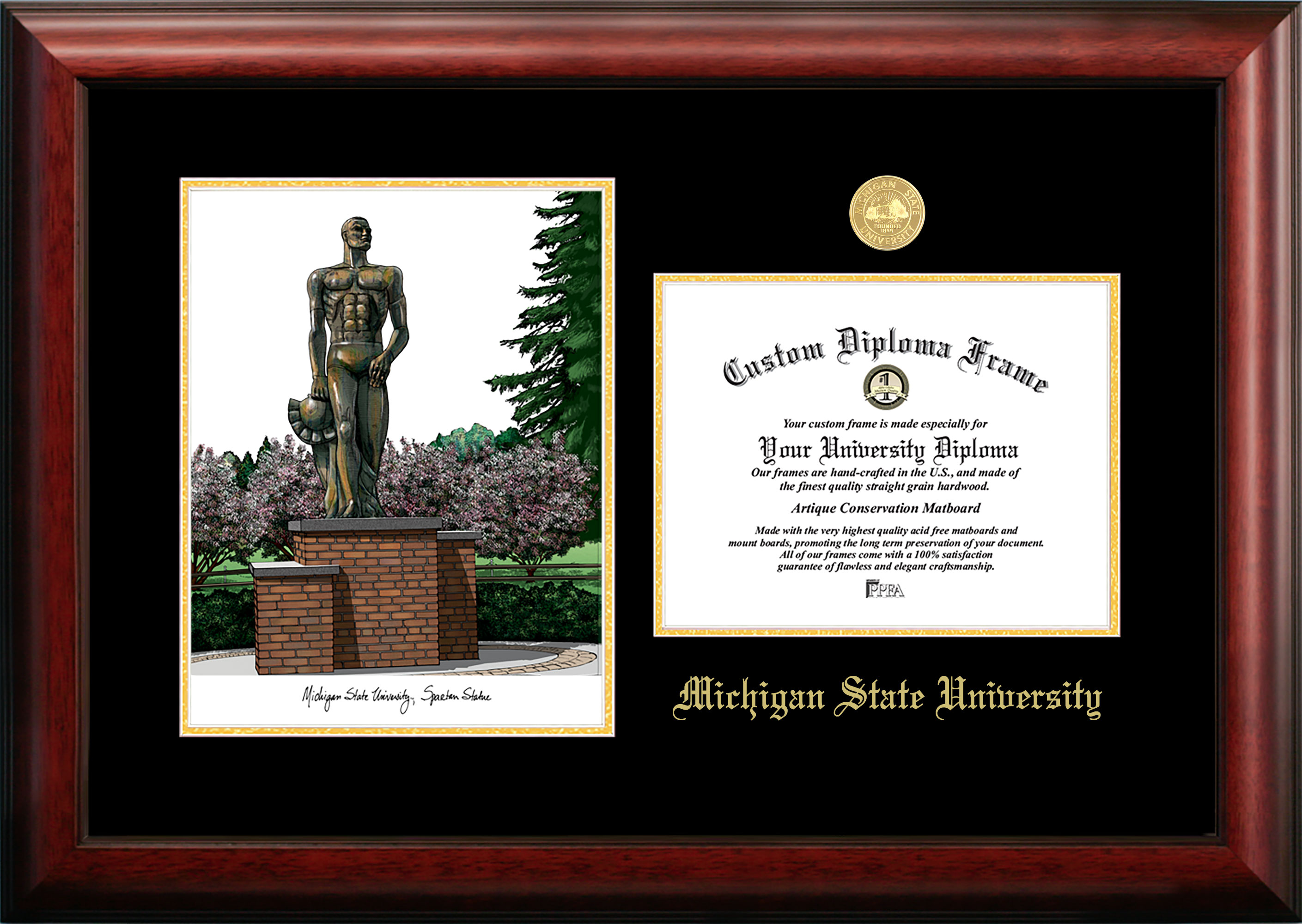 Michigan State University Diploma Executive Diploma Frames All